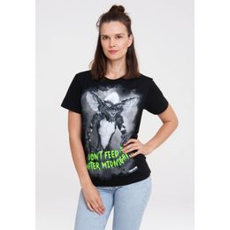 T-Shirt logoshirt "Gremlins", Damen, Gr. M, schwarz, 100% Baumwolle, bedruckt, normal, Rundhals, Shirts T-Shirt, mit lizenziertem Print