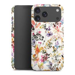 DeinDesign iPhone 17 Pro Max Handy Premium Case Smartphone Handyh&uuml;lle Schutzh&uuml;lle gl&auml;nzend Pastel Flower Muster Premium Case