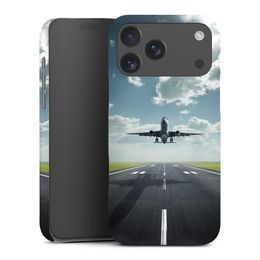 DeinDesign iPhone 17 Pro Max Handy Premium Case Smartphone Handyh&uuml;lle Schutzh&uuml;lle gl&auml;nzend Wanderlust Airplane Urlaub Premium Case