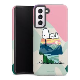 DeinDesign Galaxy S21 5G Handy Panzer Handyh&uuml;lle robuste Outdoor H&uuml;lle Schutzh&uuml;lle matt Official Licensed Product Peanuts Snoopy Tough Case