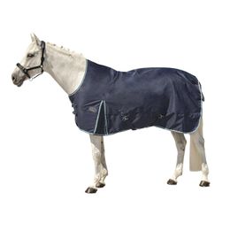 Horse-friends Outdoordecke Hamburg High Neck 100g blau 80 cm