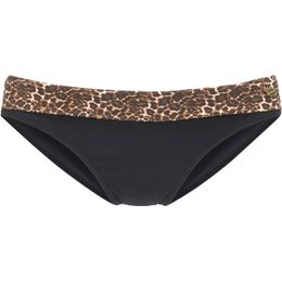 Lascana Damen Bikini-Hose, schwarz-leo, Gr&ouml;&szlig;e 36A/B/C/D
