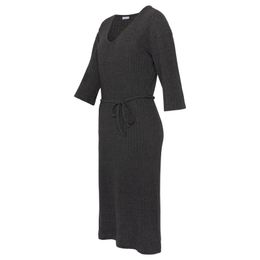 Lascana Damen Strickkleid, anthrazit-melange, Gr&ouml;&szlig;e 36/38