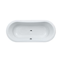 Laufen Thallium Oval-Badewanne 2250800000401 180 x 80 cm, ohne Antislip, wei&szlig;