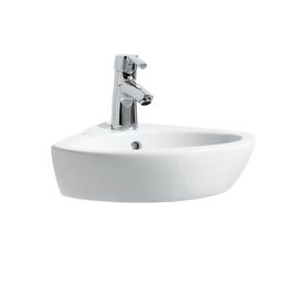 Laufen Pro B Eck-Waschtisch 8169580001041 44 x 38 cm, wei&szlig;, 1 Hahnloch, mit &Uuml;berlauf