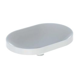 Geberit VariForm Einbauwaschtisch 500731012 60x40cm, ohne Hahnloch, &Uuml;berlauf, elliptisch, wei&szlig;