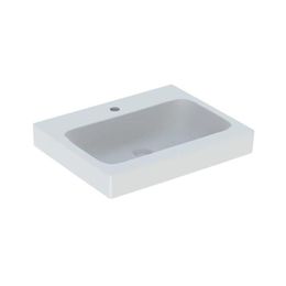 Geberit iCon Waschtisch 124062000 60 x 48,5 cm, mit Hahnloch, ohne &Uuml;berlauf, wei&szlig;