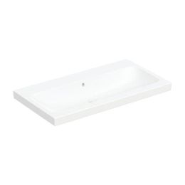 Geberit iCon Light Waschtisch 501836004 90x48cm, ohne Hahnloch, mit &Uuml;berlauf, wei&szlig; KeraTect