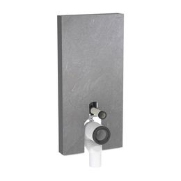 Geberit Monolith Stand-WC-Modul 131003005 Bauh&ouml;he 101cm, Front schieferoptik, Seite aluminium schwarzchrom