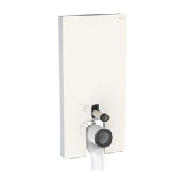 Geberit Monolith Stand-WC-Modul 131003JL5 Bauh&ouml;he 101cm, Front Glas sand-grau, Seite aluminium