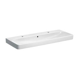 Geberit Smyle Square Waschtisch 500253011 weiss, 120x48cm, mit Hahnloch und &Uuml;berlauf