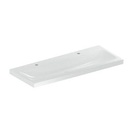 Geberit iCon Light Waschtisch 501837006 120x48cm, Hahnloch rechts/links, ohne &Uuml;berlauf, wei&szlig; KeraTect