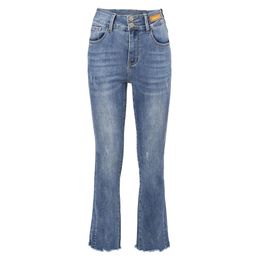 Influencer Jeans female Blue size 42