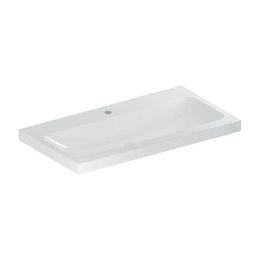 Geberit iCon light Waschtisch 501836005 90x48cm, Hahnloch mittig, ohne &Uuml;berlauf, wei&szlig;