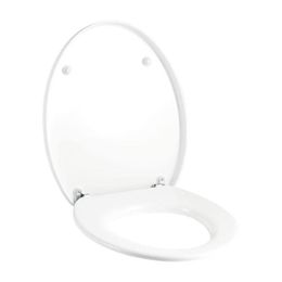 Geberit Cleo WC-Sitz 573660000 weiss, Scharniere verchromt, f&uuml;r WC 205900