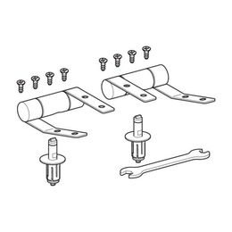 Geberit Scharnier-Set 598181000 f&uuml;r WC-Sitz
