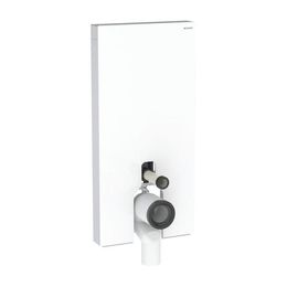 Geberit Monolith Stand-WC-Modul 131003SI5 Glas wei&szlig;, Bauh&ouml;he 101 cm