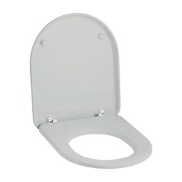 Geberit Mango WC-Sitz 573800068 pergamon, mit Deckel, Scharniere verchromt, f&uuml;r WC 205200