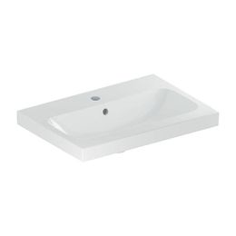 Geberit iCon Light Waschtisch 501841001 60x42cm, Hahnloch mittig, mit &Uuml;berlauf, wei&szlig;