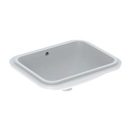Geberit VariForm Unterbauwaschtisch 500761012 53x44cm, ohne Hahnloch, mit &Uuml;berlauf, rechteckig, wei&szlig;