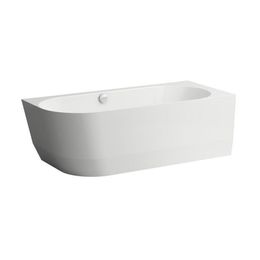 Laufen PRO Einbau-Badewanne H2449550000001 180 x 80 cm, Ecke rechts, aus Marbond, wei&szlig;