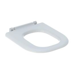 Geberit Renova Comfort WC-Sitzring 572840000 wei&szlig;, barrierefrei, eckig, Befestigung von unten