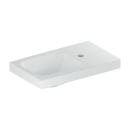 Geberit iCon light Handwaschbecken 501832001 53x31cm, Hahnloch rechts, ohne &Uuml;berlauf, mit Ablagefl&auml;che, wei&szlig;
