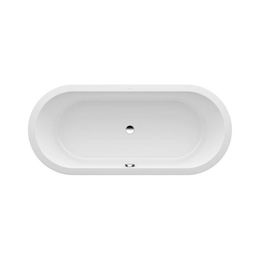 Laufen PRO Einbau-Badewanne H2419500000001 180 x 80 cm, oval, aus Marbond, wei&szlig;