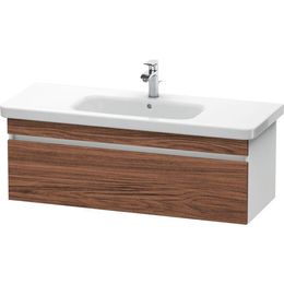 Duravit DuraStyle Waschtisch-Unterschrank DS639502118 113 x 44,8 cm, nussbaum dunkel/wei&szlig; matt, 1 Auszug, wandh&auml;ngend