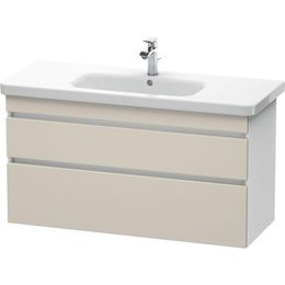 Duravit DuraStyle Waschtisch-Unterschrank DS649509118 113 x 44,8 cm, taupe/wei&szlig; matt, 2 Schubk&auml;sten, wandh&auml;ngend