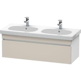 Duravit DuraStyle Waschtisch-Unterschrank DS638609118 115 x 45,3 cm, taupe/wei&szlig; matt, 1 Auszug, wandh&auml;ngend