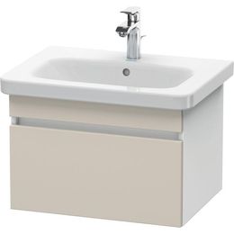 Duravit DuraStyle Waschtisch-Unterschrank DS638009118 58 x 44,8 cm, taupe/wei&szlig; matt, 1 Auszug, wandh&auml;ngend