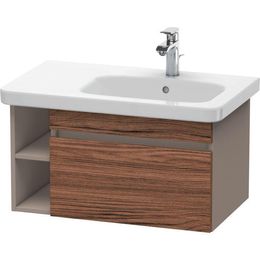 Duravit DuraStyle Waschtisch-Unterschrank DS639302143 73 x 44,8 cm, Becken rechts, nussbaum dunkel/basalt matt, 1 Auszug