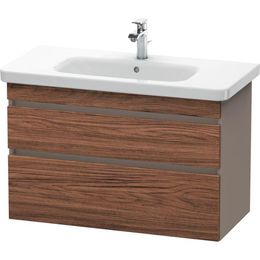Duravit DuraStyle Waschtisch-Unterschrank DS648202143 93 x 44,8 cm, nussbaum dunkel/basalt matt, 2 Schubk&auml;sten, wandh&auml;ngend