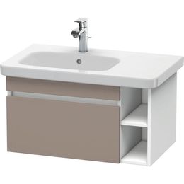 Duravit DuraStyle Waschtisch-Unterschrank DS639404318 73 x 44,8 cm, Becken links, basalt matt/wei&szlig; matt, 1 Auszug