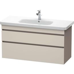 Duravit DuraStyle Waschtisch-Unterschrank DS649509143 113 x 44,8 cm, taupe/basalt matt, 2 Schubk&auml;sten, wandh&auml;ngend