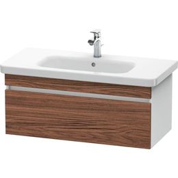 Duravit DuraStyle Waschtisch-Unterschrank DS638202118 93 x 44,8 cm, nussbaum dunkel/wei&szlig; matt, 1 Auszug, wandh&auml;ngend