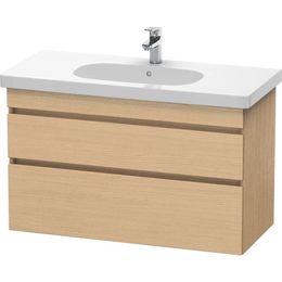 Duravit DuraStyle Waschtisch-Unterschrank DS648503030 100 x 45,3 cm, Eiche natur, 2 Schubk&auml;sten, wandh&auml;ngend