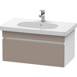 Duravit DuraStyle Waschtisch-Unterschrank DS638404318 80 x 45,3 cm, basalt matt/wei&szlig; matt, 1 Auszug, wandh&auml;ngend