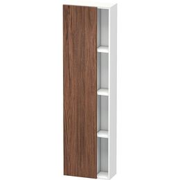 Duravit DuraStyle Hochschrank DS1248L2118 50x24x180cm, T&uuml;r links, nussbaum dunkel/wei&szlig; matt