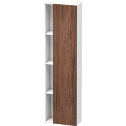 Duravit DuraStyle Hochschrank DS1248R2118 50x24x180cm, T&uuml;r rechts, nussbaum dunkel/wei&szlig; matt
