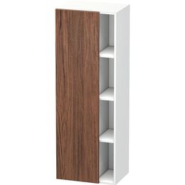 Duravit DuraStyle Hochschrank DS1239L2118 50x36x140cm, T&uuml;r links, nussbaum dunkel/wei&szlig; matt