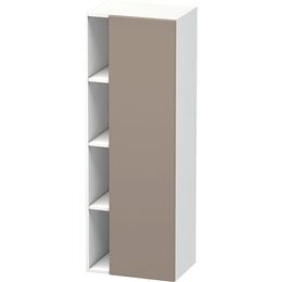 Duravit DuraStyle Hochschrank DS1239R4318 50x36x140cm, T&uuml;r rechts, basalt matt/wei&szlig; matt