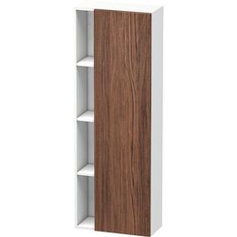 Duravit DuraStyle Hochschrank DS1238R2118 50x24x140cm, T&uuml;r rechts, nussbaum dunkel/wei&szlig; matt