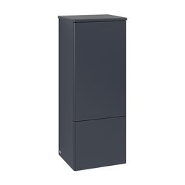Villeroy & Boch Villeroy und Boch Antao Mittelschrank L44000HG mit Beleuchtung, 1 T&uuml;r, 414 x 1039 x 356 mm, Front ohne Struktur, Midnight Blue Matt Lacquer / Midnight Blue Matt Lacquer