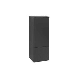 Villeroy & Boch Villeroy und Boch Antao Mittelschrank K43100PD 41,4x103,9x35,6cm, Waschbeckenplattenfarbe Lack, black matt lacquer