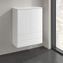 Villeroy & Boch Villeroy und Boch Antao Highboard K47000MT 2 T&uuml;ren, 814 x 1039 x 356 mm, Front ohne Struktur, white matt lacquer