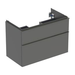 Geberit iCon Waschtisch-Unterschrank 502305JK1 88,8x61,5x47,6cm, 2 Schubladen, lava matt/lava matt