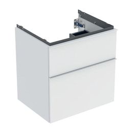 Geberit iCon Waschtisch-Unterschrank 502303013 59,2x61,5x47,6cm, 2 Schubladen, wei&szlig; matt/Griff wei&szlig; matt