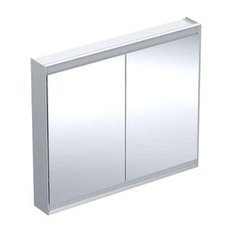 Geberit One Spiegelschrank 505814001 105 x 90 x 15 cm, Aluminium eloxiert, mit ComfortLight, 2 T&uuml;ren